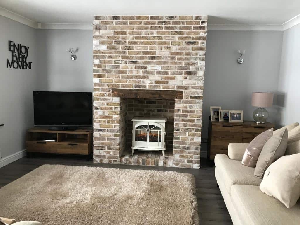 London weathered yellow fireplace – The Home of Brick Fireplaces